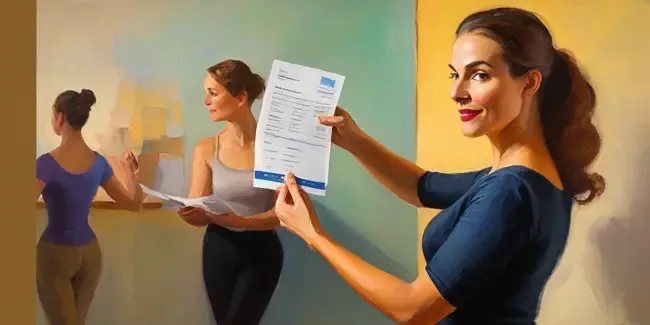 AroundWire: Free Dance Lessons Invoice Template