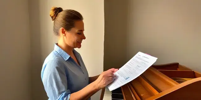 AroundWire: Free Private Music Lessons Invoice Template